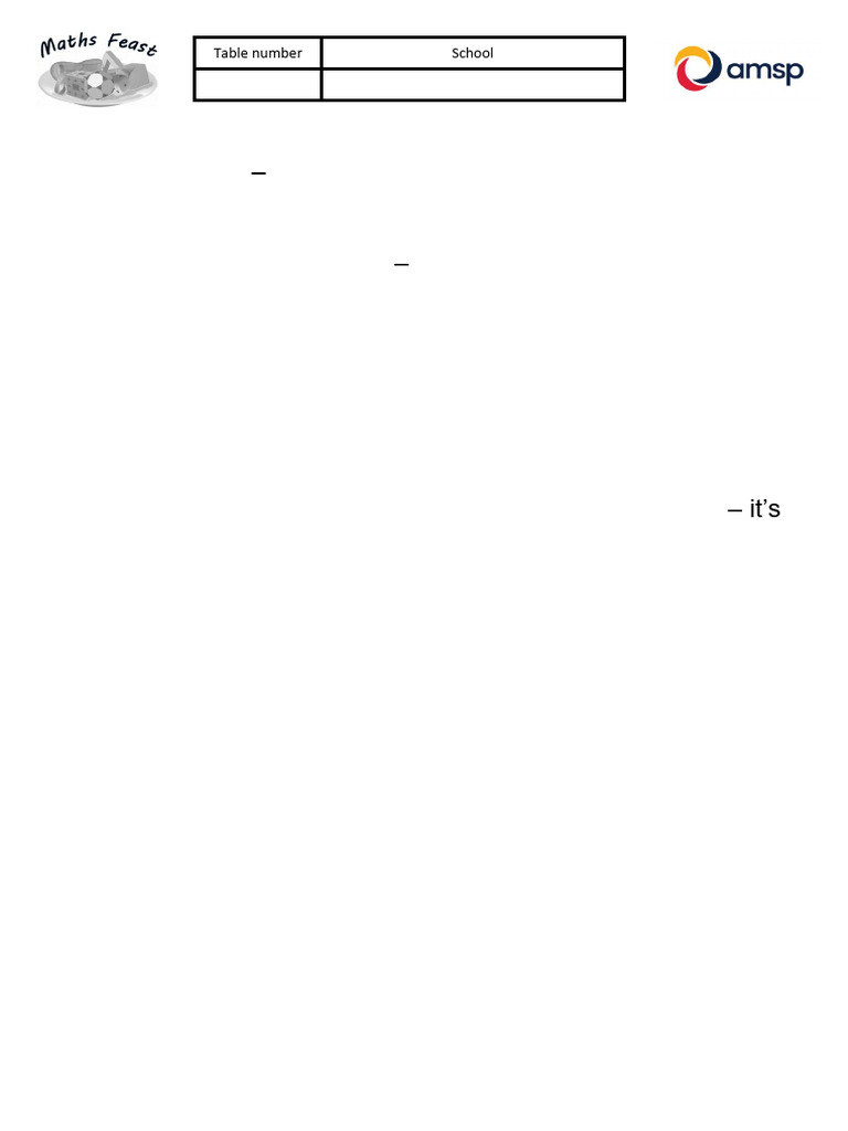 Maths Feast 2020 - Round 2 Questions | PDF | Cross Section (Physics)