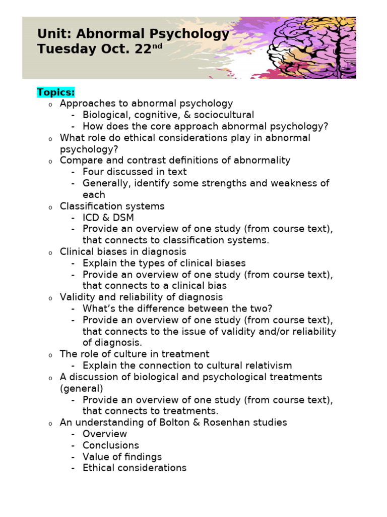 Abnormal Test Review | PDF