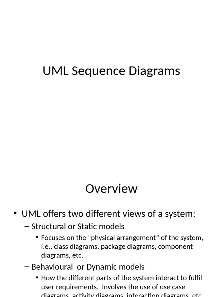 UML Sequence Diagrams | PDF | Control Flow | Unified Modeling Language