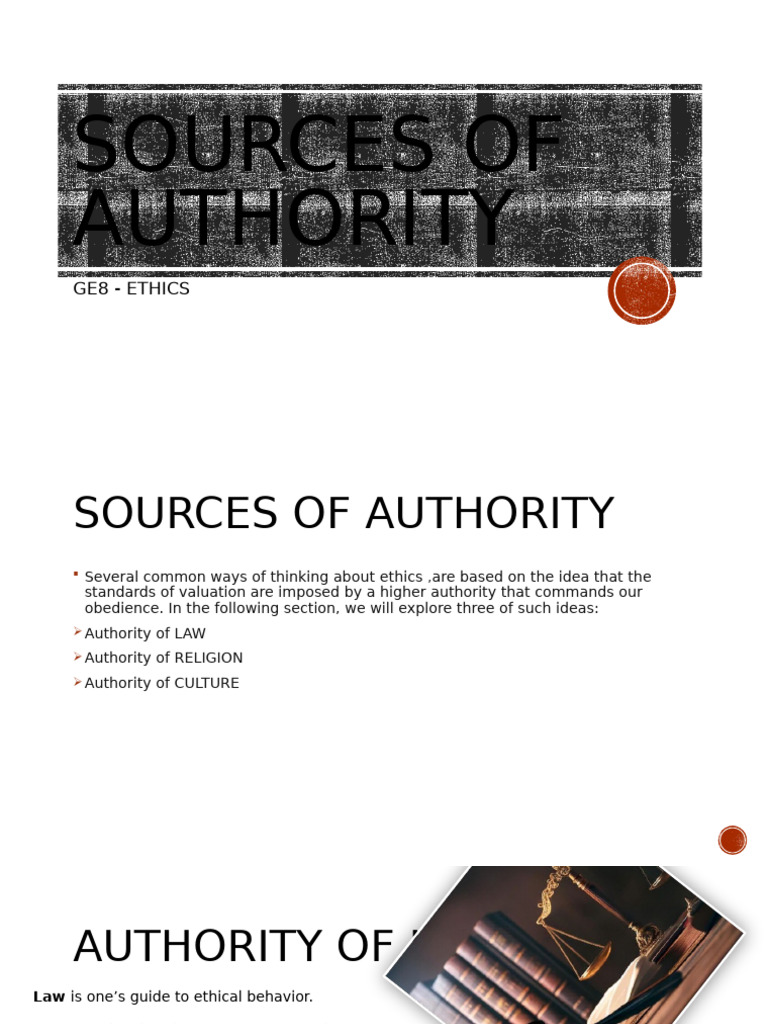 Sources of Authority | PDF | Morality | Relativism