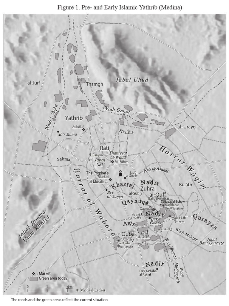 Yathrib (Medina) Historical Map | PDF | Medina | Islam And Judaism