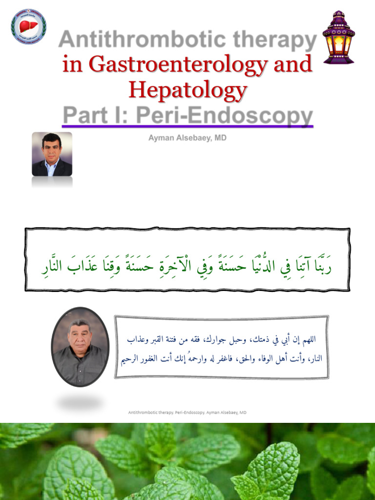 Anticoagulation in GIT Part I Endoscopy 2022 | PDF | Medical Specialties | Clinical Medicine
