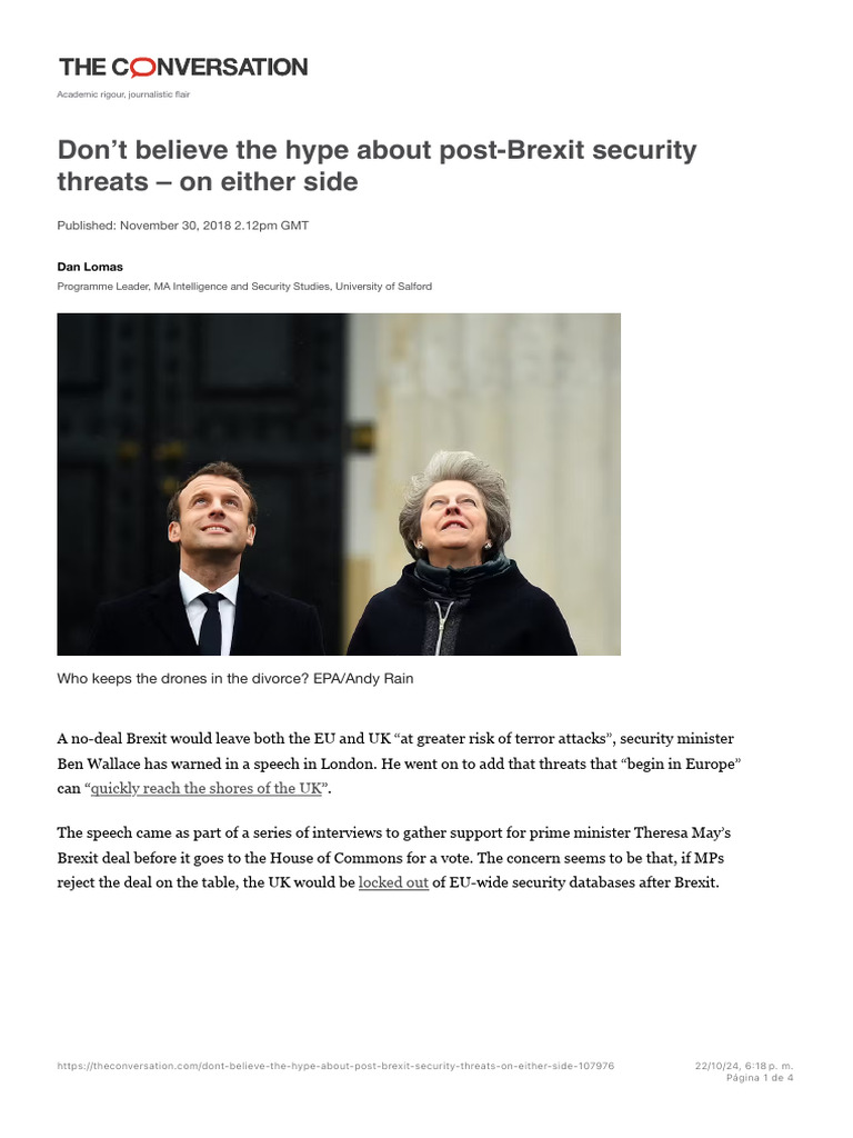 Don't Believe The Hype About Post-Brexit Security Threats - On Either ...