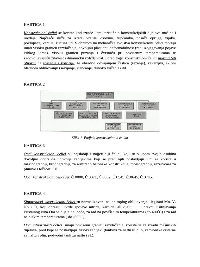 Kartice Konstrukcijski Celici | PDF
