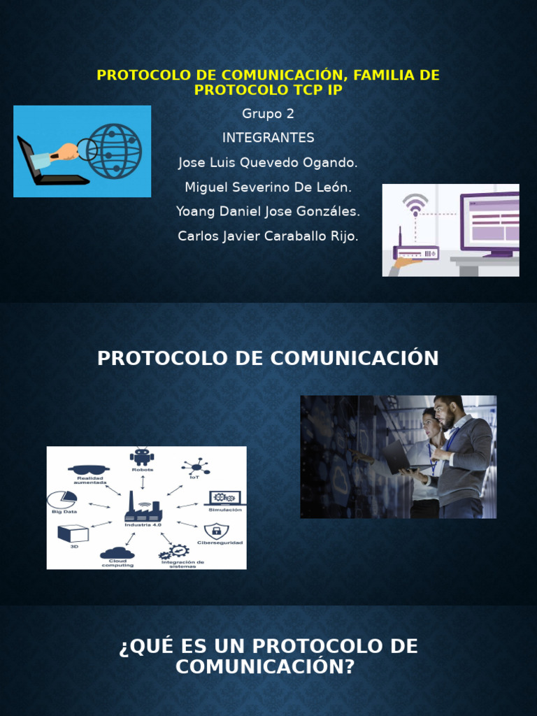 Protocolo de Comunicación Familia de Protocolo TCP IP | PDF | Protocolo ...
