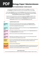 GCSE Biology Paper 1 Topics Overview | PDF | Biology | Cell (Biology)