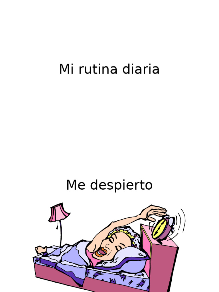 Rutina Diaria y Verbos Reflexivos | PDF