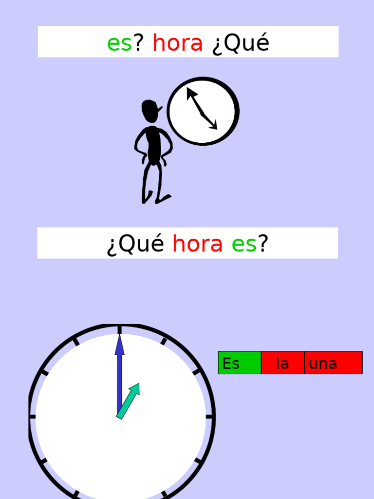 Cómo Decir la Hora en Español | PDF