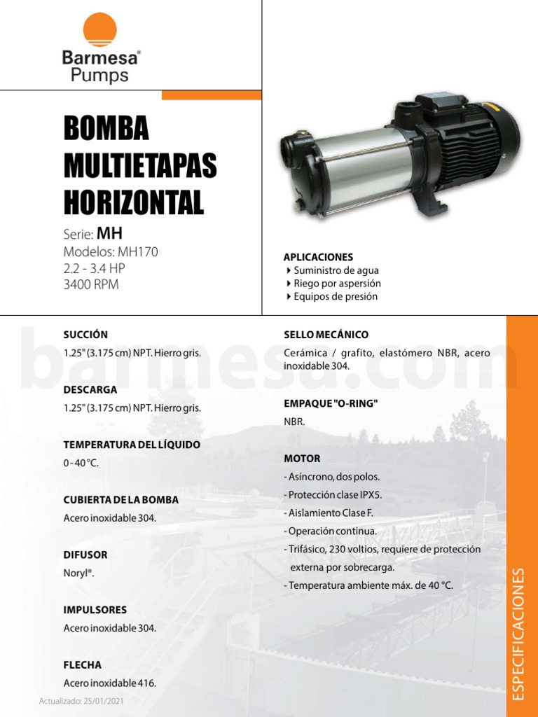 Ficha Tecnica - MH170 | PDF