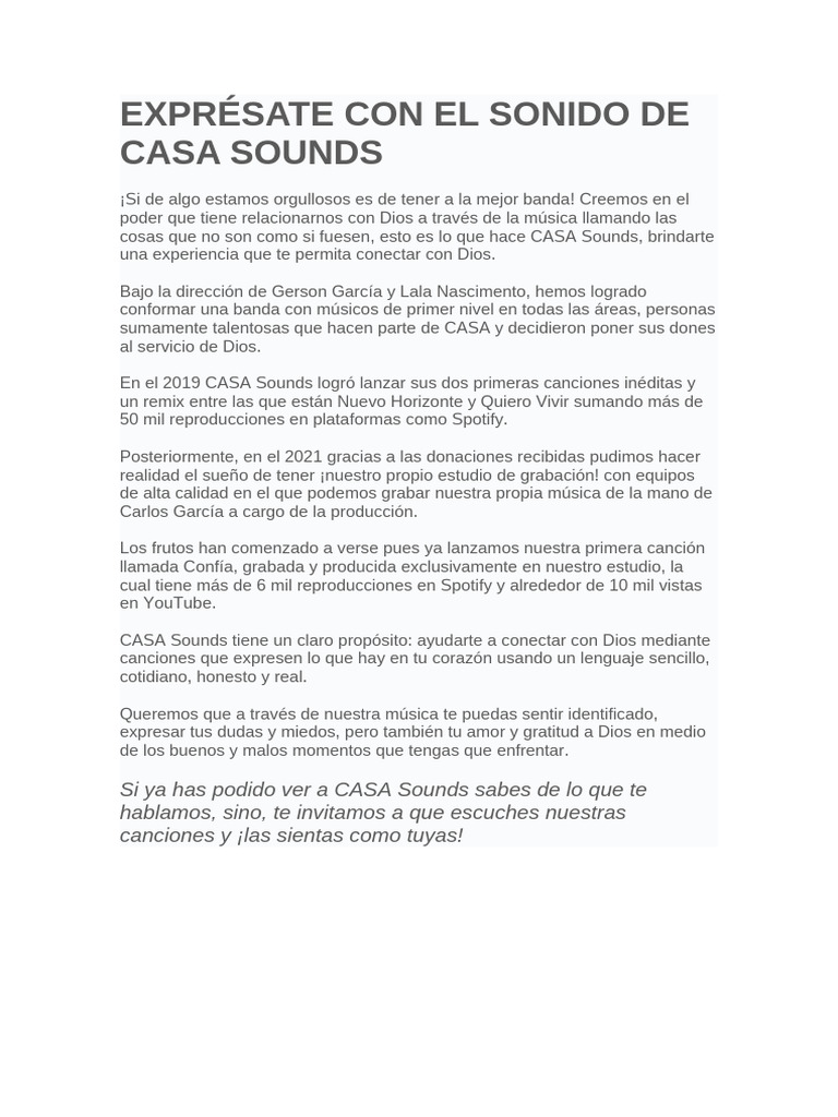 Exprésate Con El | PDF