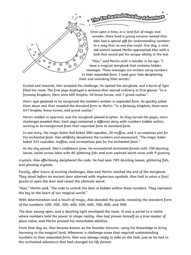 Place Value Story Time | PDF