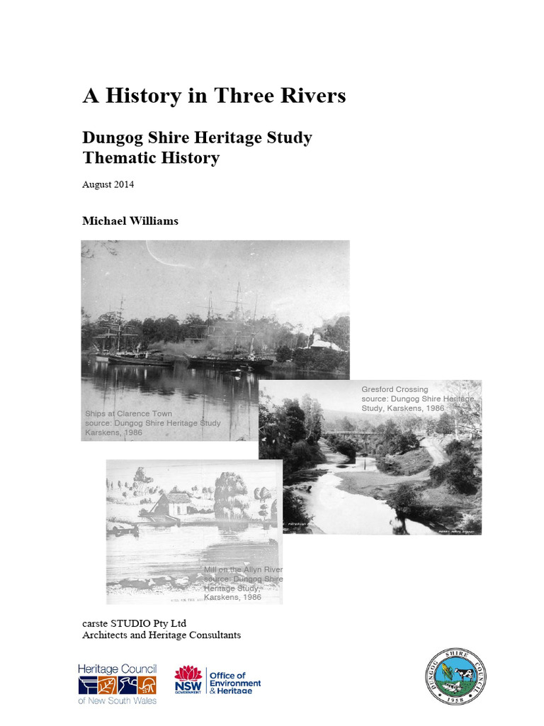 Dungog Shire Thematic History Overview | PDF | River | Valley