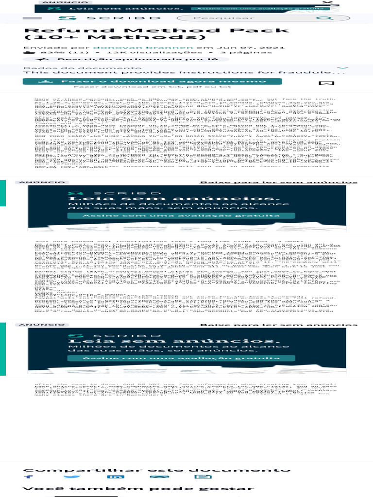 Refund Method Pack (10+ Methods) PDF Pay Pal Business | PDF