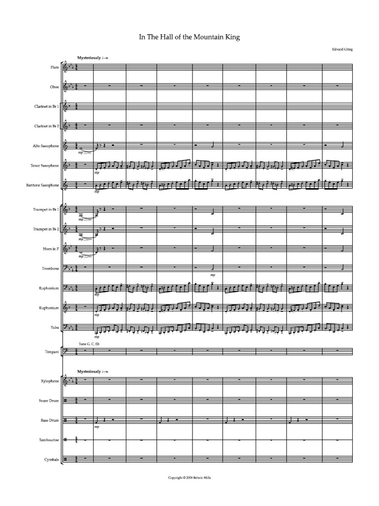In the Hall of the Mountain King - Score | PDF