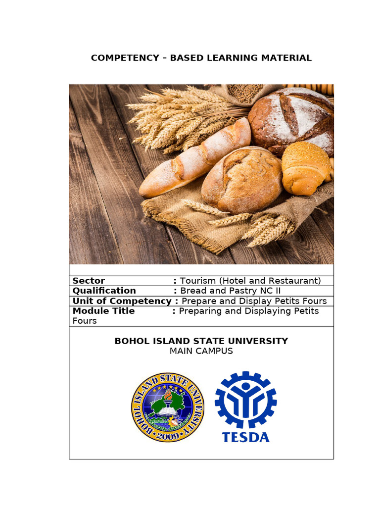 Preparedisplay Petits Fours CBLM Botero Revised Final Naba Kaha? | PDF | Cakes | Baking