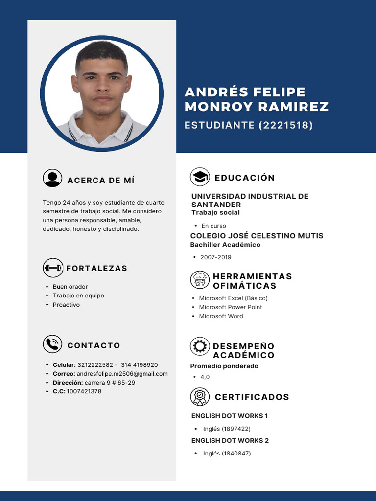 CV de Andrés Monroy | PDF