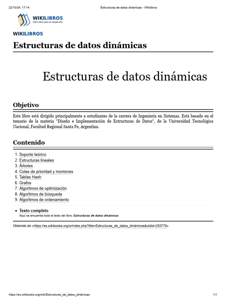Estructuras de Datos Dinámicas | PDF