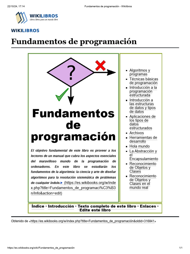 Programar Es Muy Facil!!! (Fundamentos de Programación) | PDF | Programación de computadoras ...