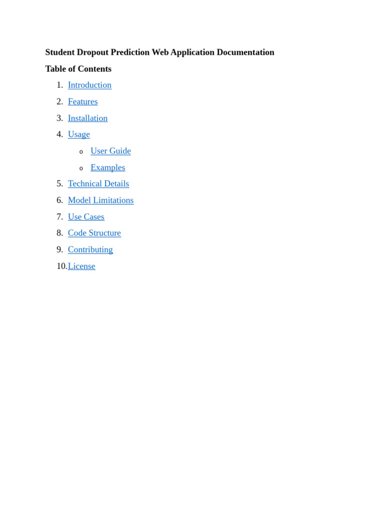 Dropout Prediction Application | PDF | Machine Learning | Prediction