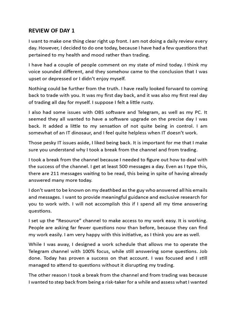 REVIEW OF DAY 1 | PDF