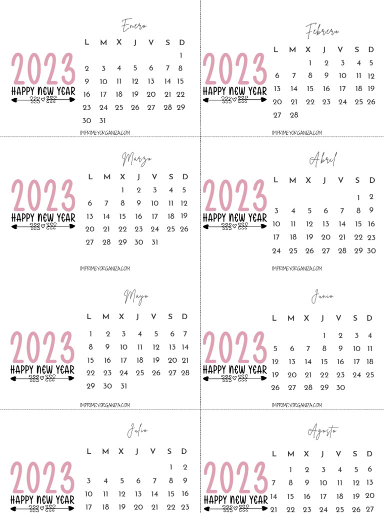 Calendario Happy 2023 Octavilla | PDF