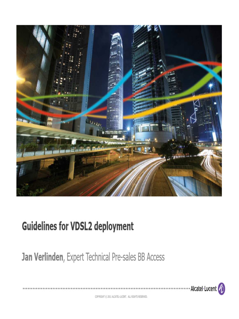 Guidelines For VDSL2 Deployment - Ed2 | PDF | Telecommunications Standards | Digital Subscriber Line