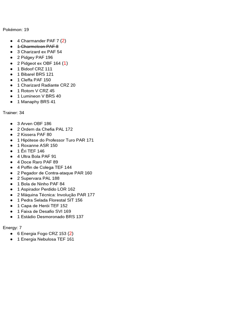 Lista de cartas de Paldea Pokémon | PDF