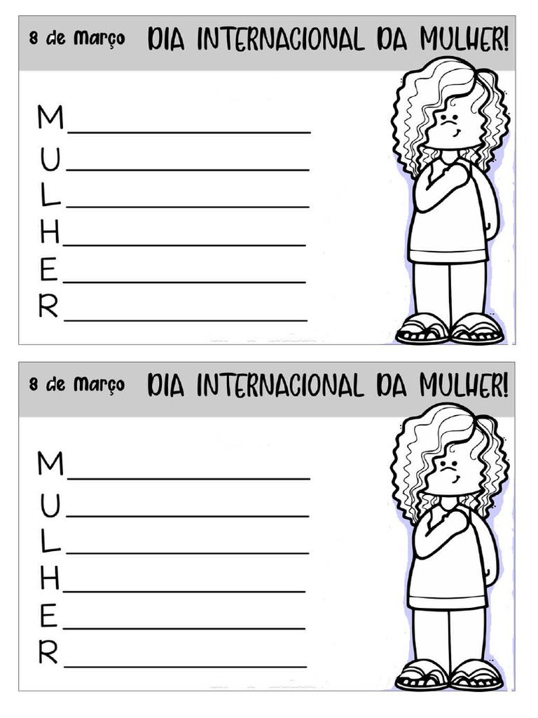 Acrostico Mulher | PDF