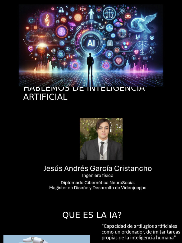 Hablemos de Inteligencia Artificial-presentacion | PDF | Inteligencia artificial | Inteligencia ...
