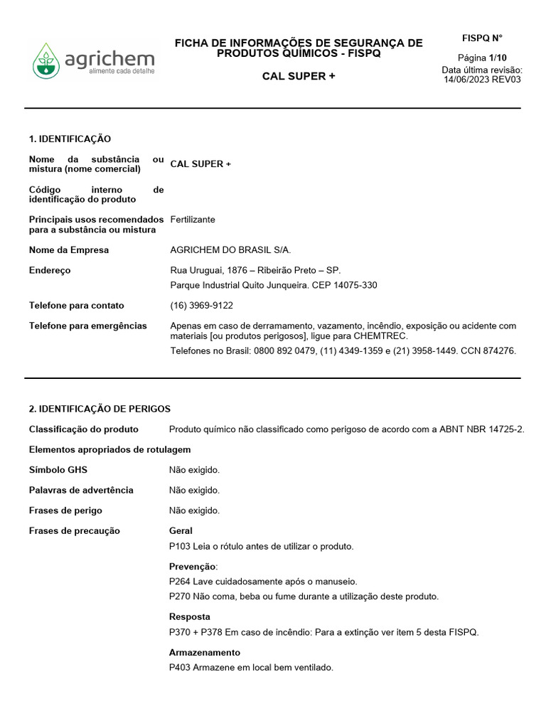 Cal Super+ - Fispq - 0 | PDF