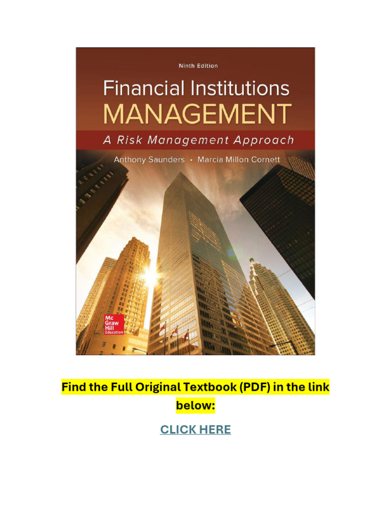 Financial Institutions Management Overview | PDF | Bond Duration | Swap ...