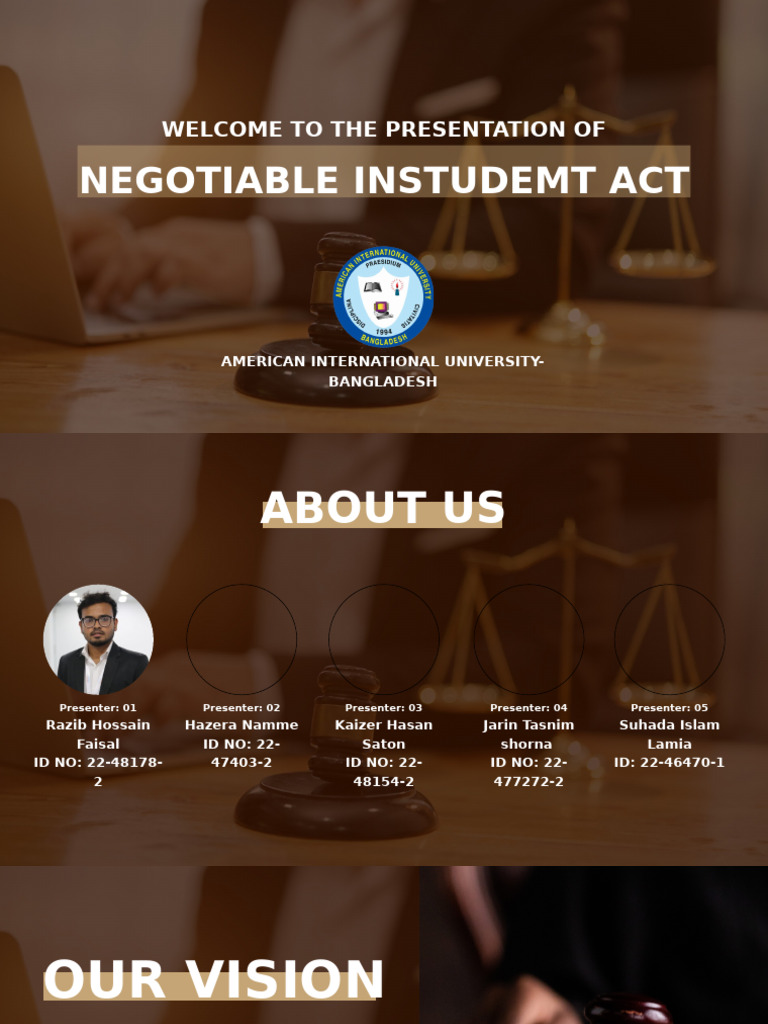 Brown and White Clean Lawyer Business Presentation | PDF | Multimedia ...