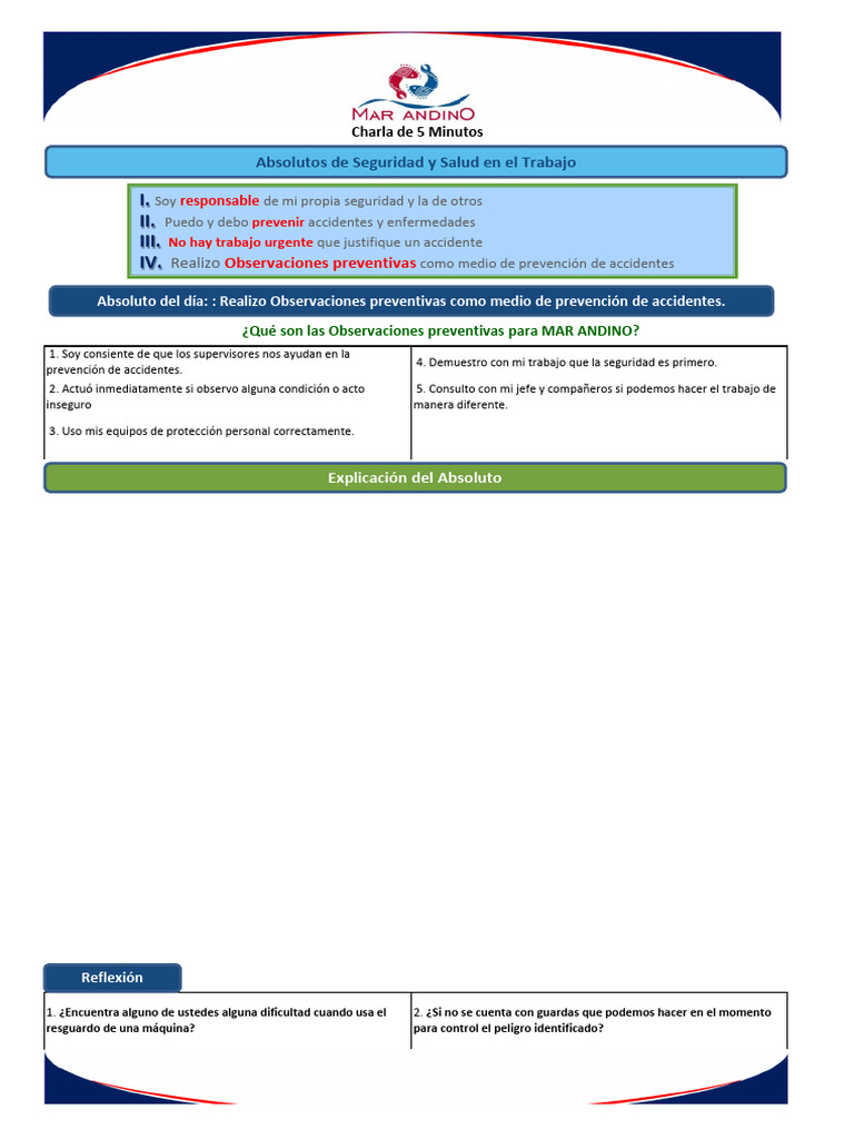 09.charlas 5 Minutos - SST - SETIEMBRE 2024 | PDF
