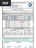Hydro Test Certificate Template (Soft Copy) | PDF | Pressure ...