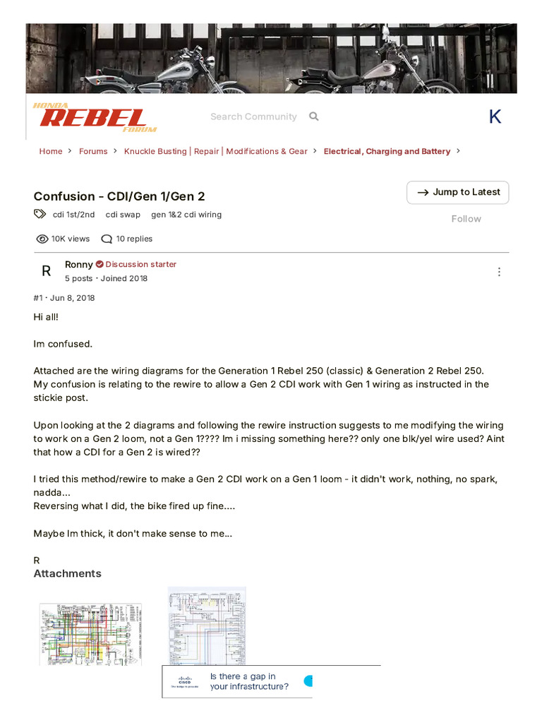 Confusion - CDI - Gen 1 - Gen 2 - Honda Rebel 250 & 450 Forum | PDF ...
