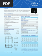HFS12-400W-X Battery Specifications | PDF | Electricity | Physical ...