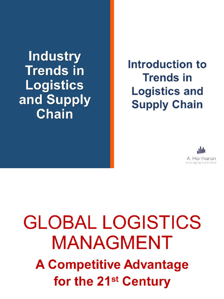 Module 1 - Introduction To Modern Logistics - Slide Deck | PDF