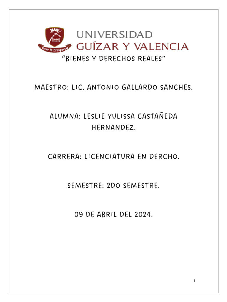 BIENES Y DERECHOS REALES | PDF | Bienes (Ley) | Propiedad