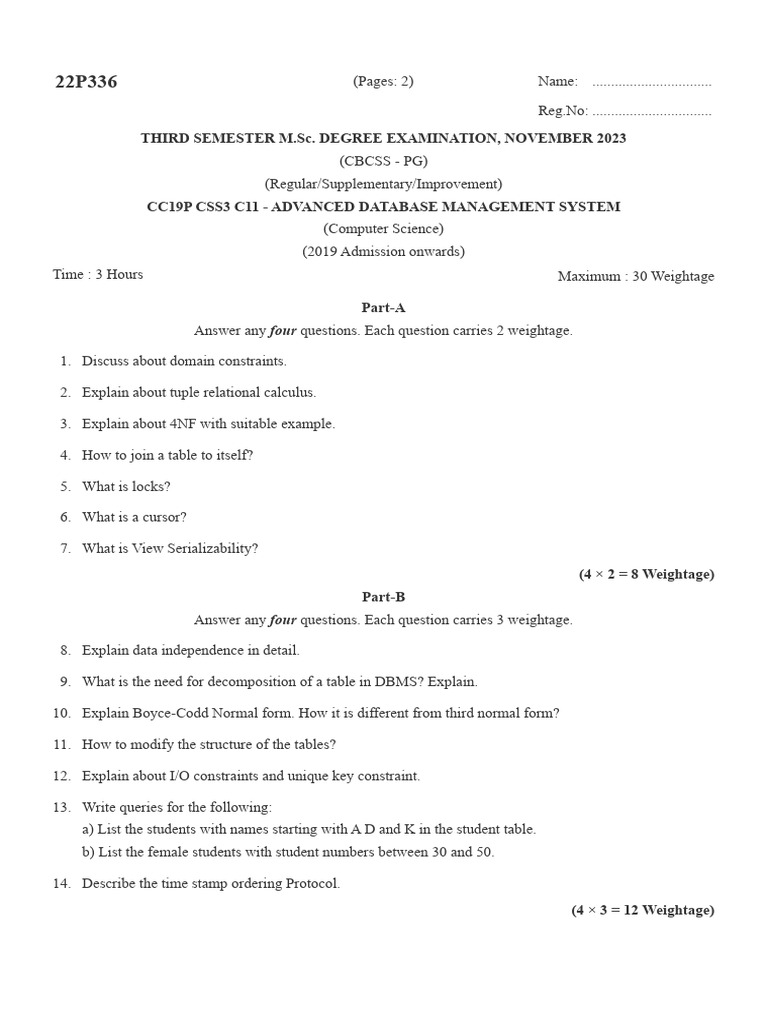 CSS3 C11 - Advanced - Database - Management - System | PDF | Relational Database | Databases