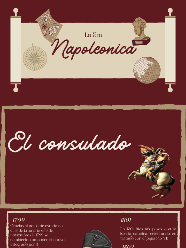 Simple Red and Beige Vintage Illustration History Report Presentation ...