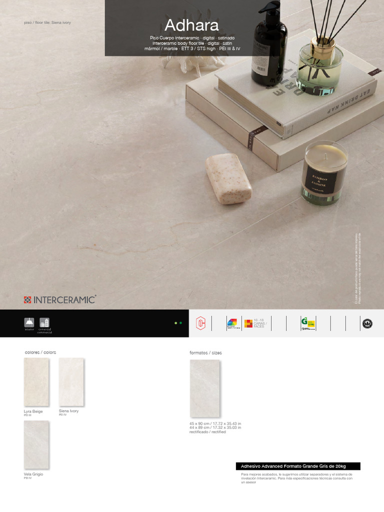 Azulejos Interceramic: Elegancia y Variedad | PDF