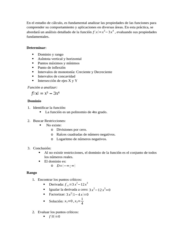 Practica Dominio y Rango | PDF
