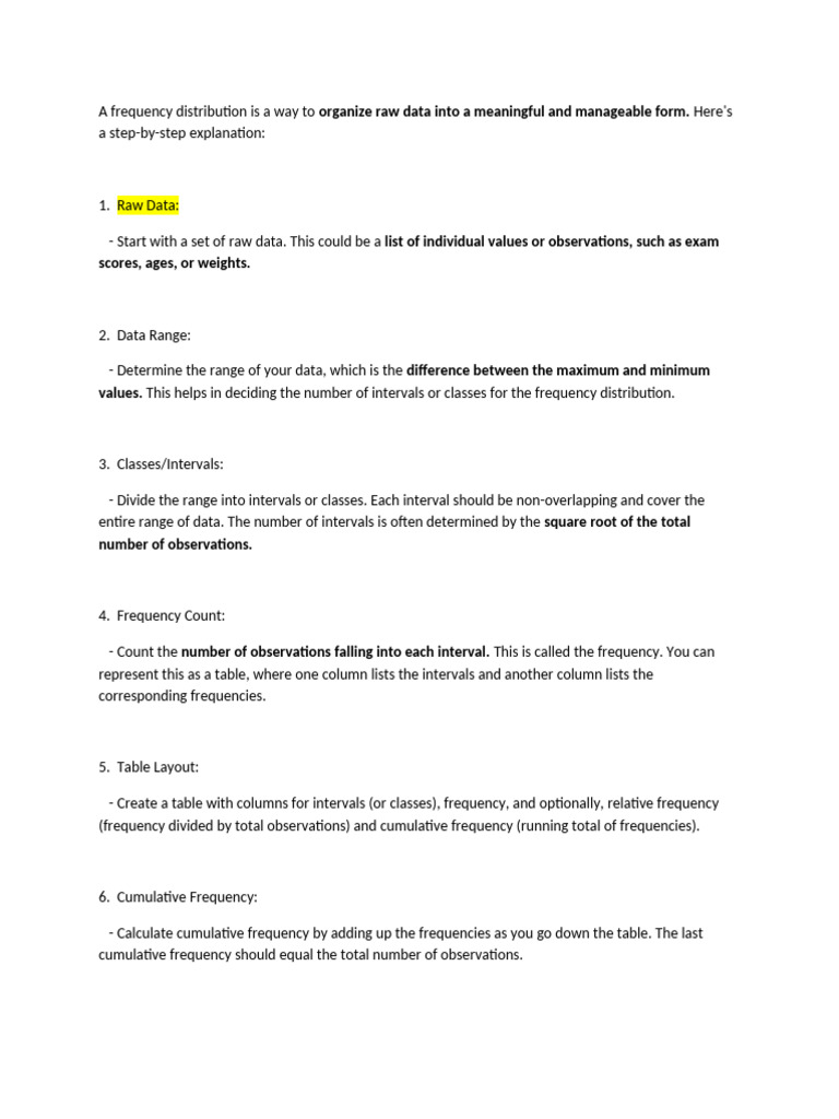 Understanding Frequency Distributions | PDF | Sampling (Statistics) | P ...