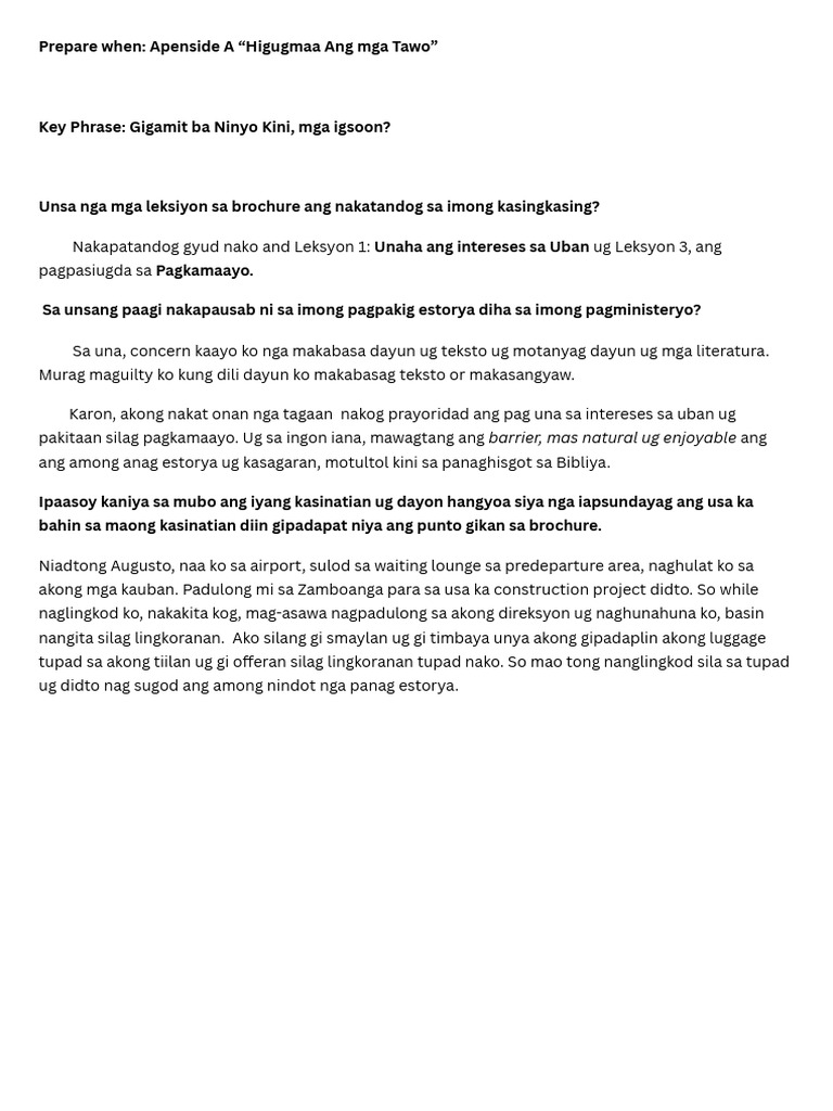 Part For Assembly Pdf