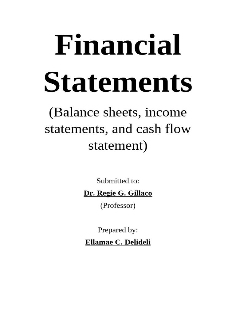 School Financial Statements Overview | PDF | Expense | Balance Sheet
