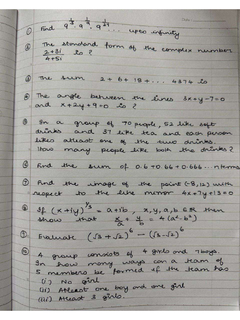 Class 11th Day 23 Secret Assignment | PDF