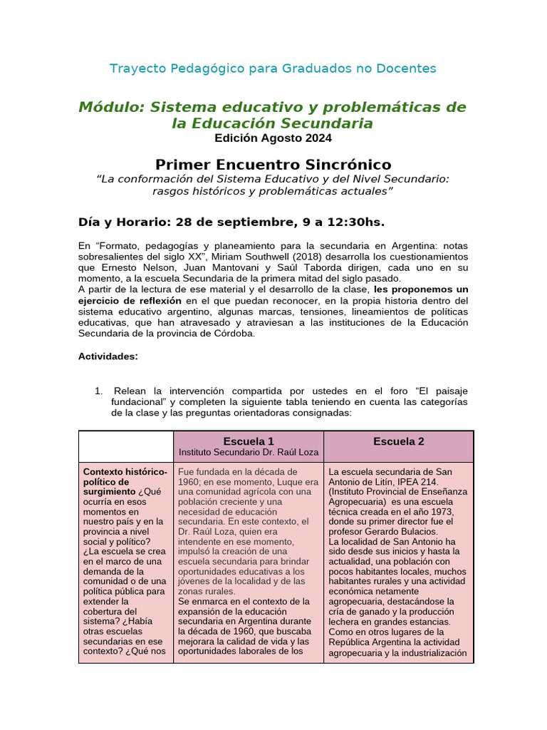 Actividad m Sistema Knudsen-robbone | PDF | Plan de estudios | Educación Secundaria