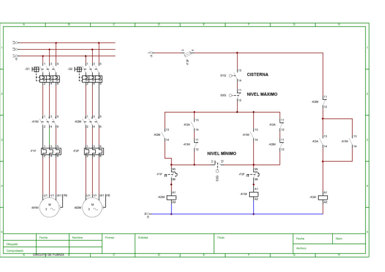 T9. Esquema de Tablero de Bombas Alternadas+REAL | PDF
