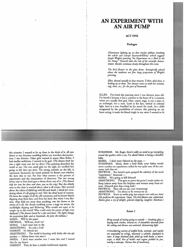 An Experiment With An Air Pump | PDF