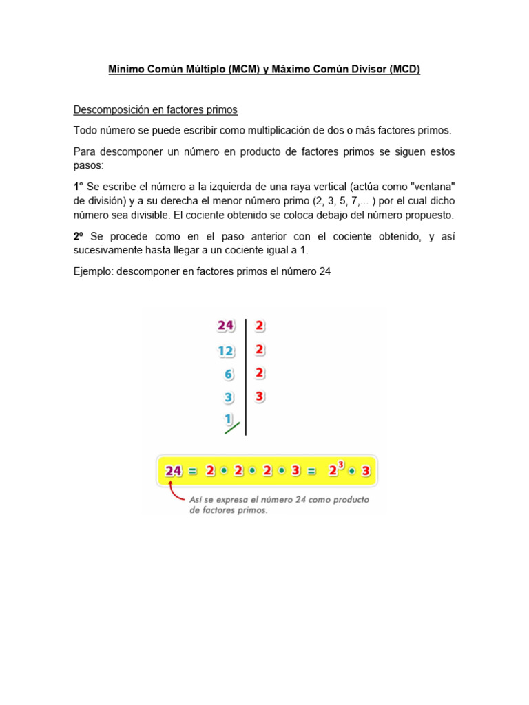 Múltiplos y Divisores | PDF | Matemáticas | Matemática Elemental